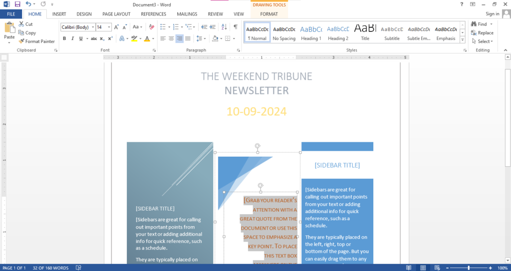 How to Make a Newsletter in MS Word - ConvertNow Resources