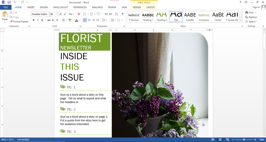 How to Make a Newsletter in MS Word - ConvertNow Resources