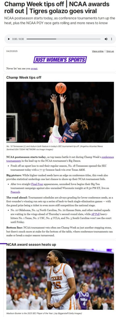 Top 10 Sports Newsletter Examples For Sports Fans - ConvertNow Resources